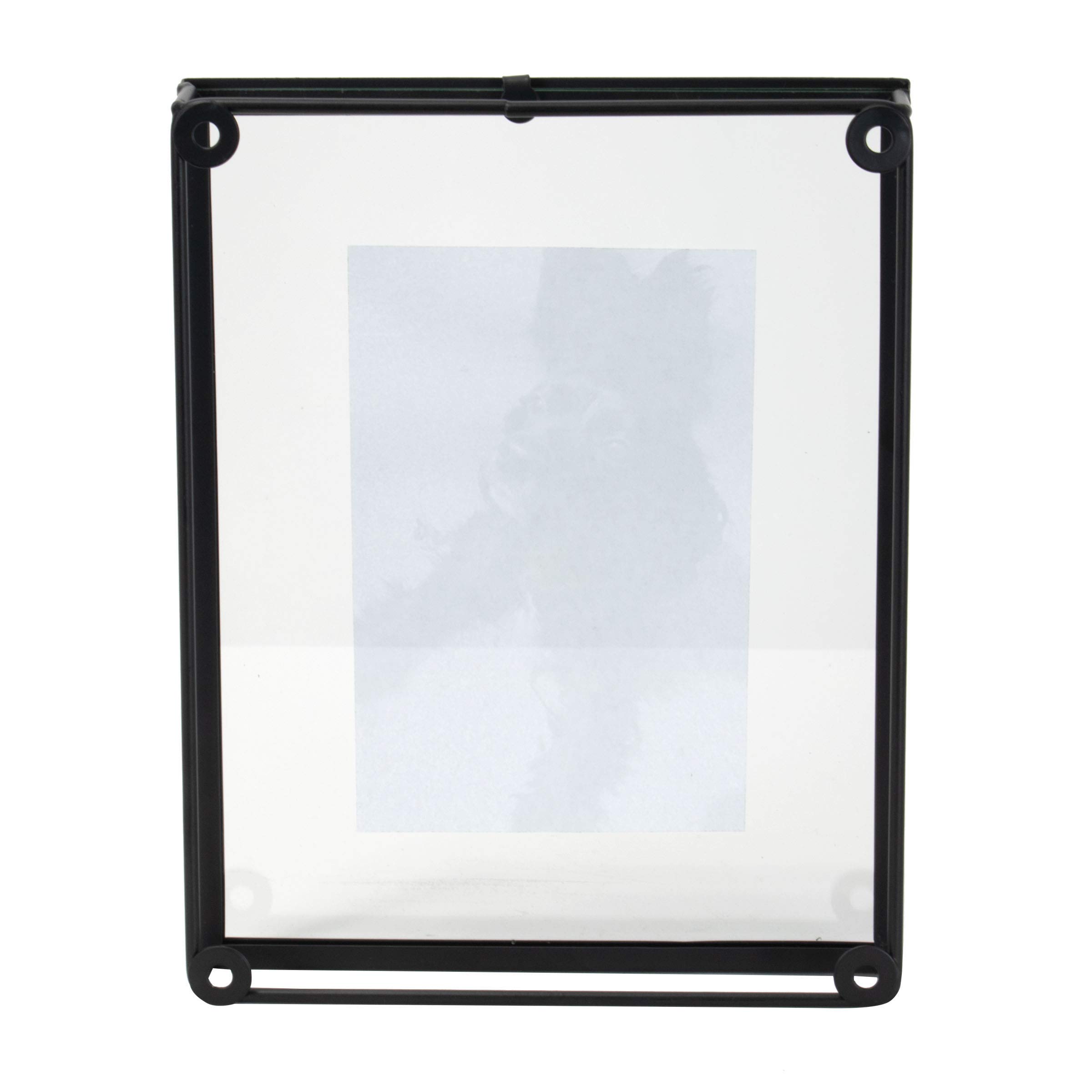 Foreside Home & Garden Black 4 x 6 inch Oversized Metal Decorative Picture Frame