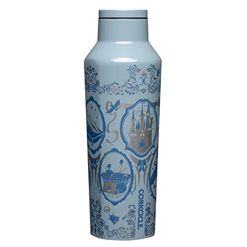 Corkcicle Disney Princess Cinderella Insulated Canteen Travel Water Bottle, Triple Insulated Stainless Steel, Keeps Beverages Cold for 25 Hours or Warm for 12 Hours, 20oz
