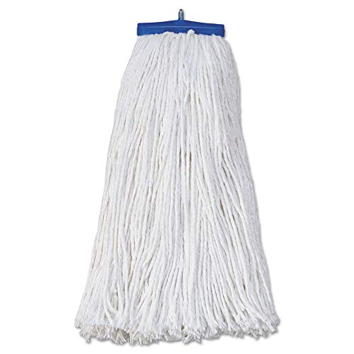 Boardwalk BWK720R 20 oz. Economical Lie-Flat Rayon Fiber Mop Head - White (12/Carton)