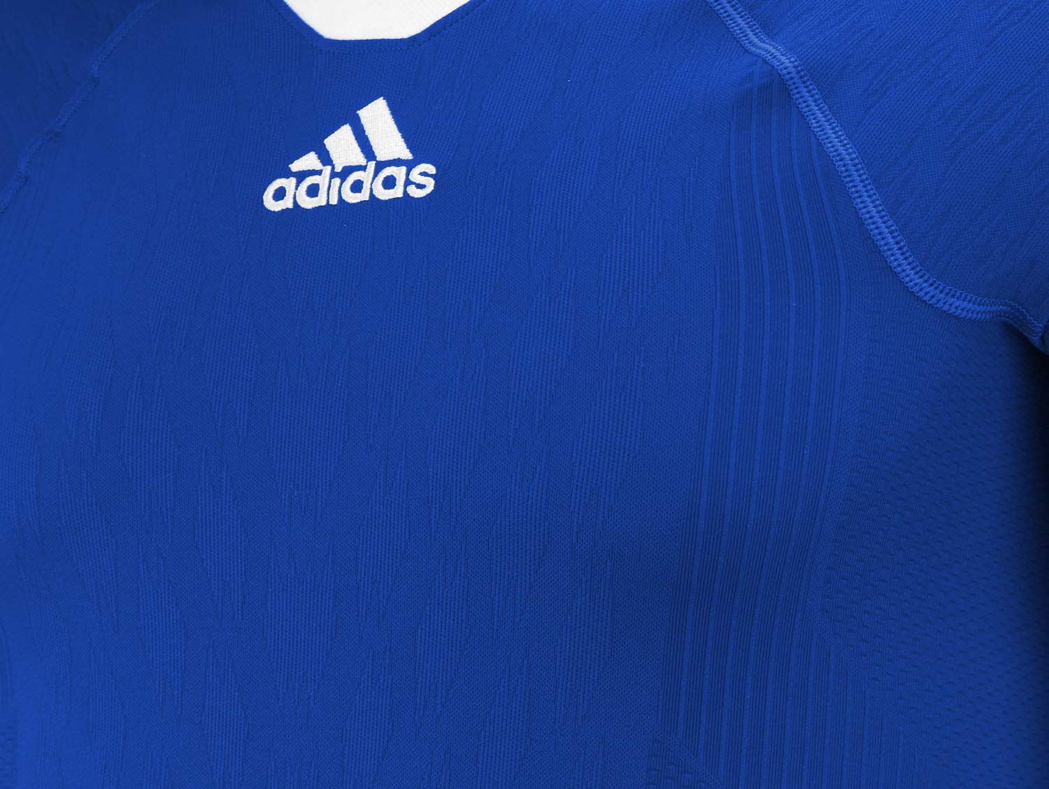 adidas Climacool Primeknit Techfit Mens Performance Compression Jersey Royal-White XX-Large
