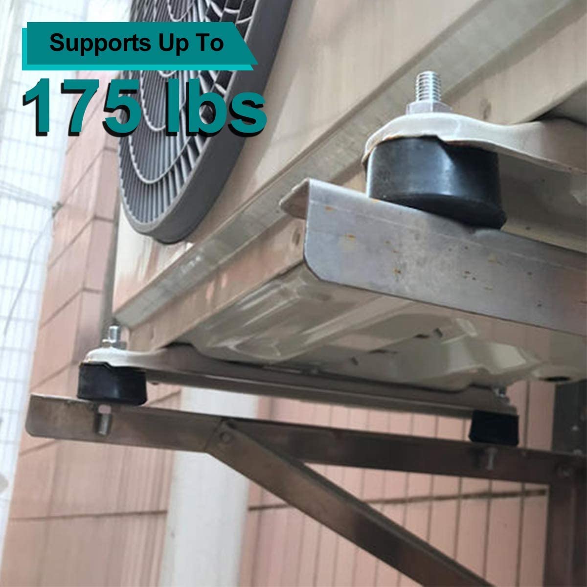 Daisypower Air Conditioner Rubber Vibration Mounting Bracket,M8 Anti-Vibration Isolator Pads for Outdoor Ductless Mini Split Units AC Condensers