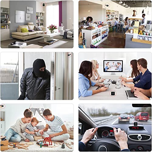 WAXOXIH Mini Spy Camera WiFi Hidden Camera Night Vision 4K HD Spy Nanny Cam for Home Security Easy Set Wireless Indoor Smallest Camera with Motion Detection IP Camera Remote Viewing