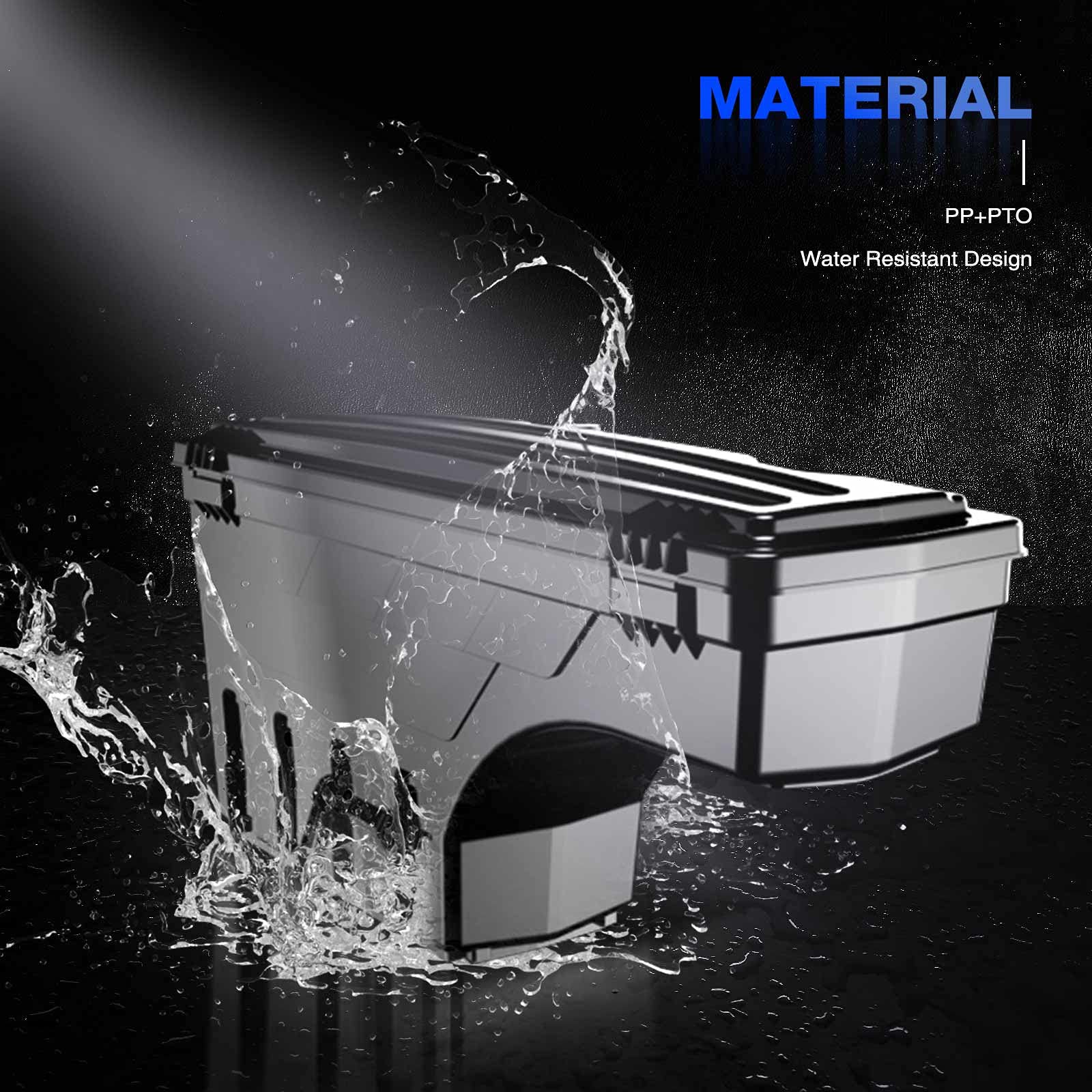 A-Premium Lockable Truck Bed Storage Box Case Tool Box Compatible with Ford F-150 F150 1997-2014 F-150 F150 Heritage 2004 Left Driver Side