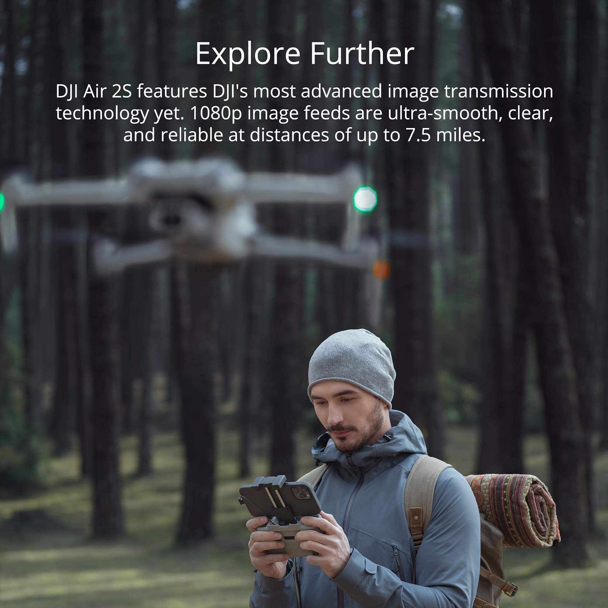 DJI Air 2S Drone Fly More Combo with Remote Controller (Renewed)