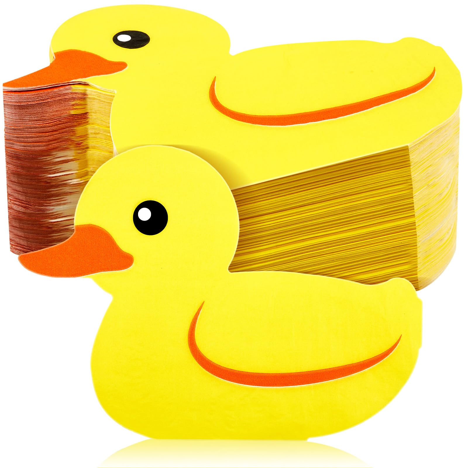 Henoyso 100 Pcs Rubber Duck Paper Napkins Duck Napkins Cute Party Napkins Rubber Duck Party Supplies for Birthday Baby Shower Dinner Picnic Summer Parties Table Decorations Favors