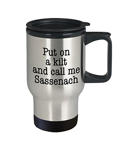 Outlander Travel Mug, Outlander Coffee Mug Jamie Fraser Merchandise for Women, Sassenach Mug