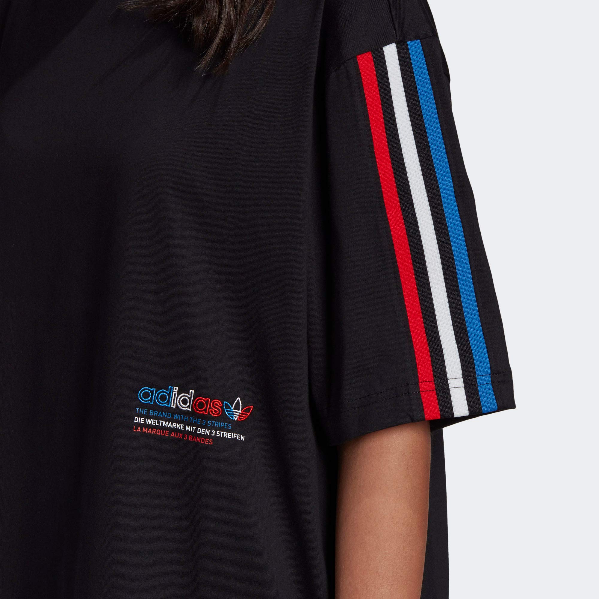 adidas Originals,womens,Oversized Tee,Black,X-Small