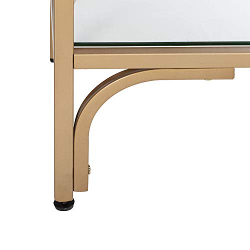 Safavieh Home Collection Brooklyn 7 Tier Etagere, Gold and Clear