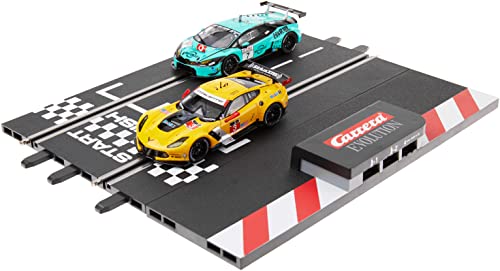 Carrera Evolution 20025240 Super Cars Analog Electric 1:32 Scale Slot Car Racing Track Set - Includes Two 1:32 Scale Cars & Two Dual-Speed Controllers Ages 8+