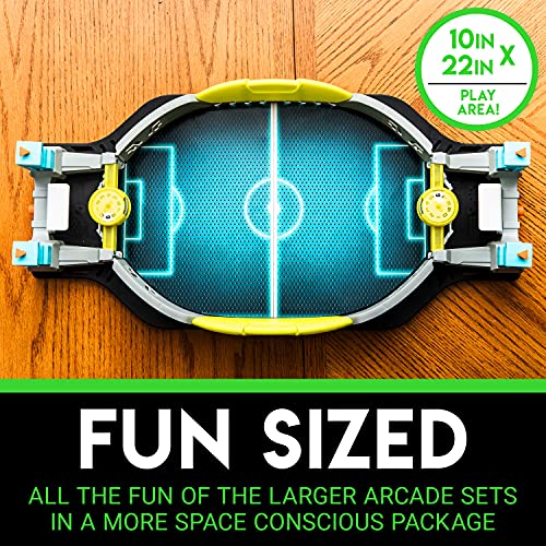 Franklin Sports Mini Tabletop Soccer Shootout Game - Arcade Style Soccer Table Game for All Ages- Electronic LED Scoreboard and Sounds