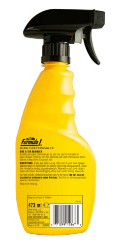 Formula 1 Bug and Tar Remover - Sap, Tar, Dirt & Bug Remover Car Detailing - Powerful Car Cleaner - Exterior Care Products Won’t Scratch Paint (16 oz)