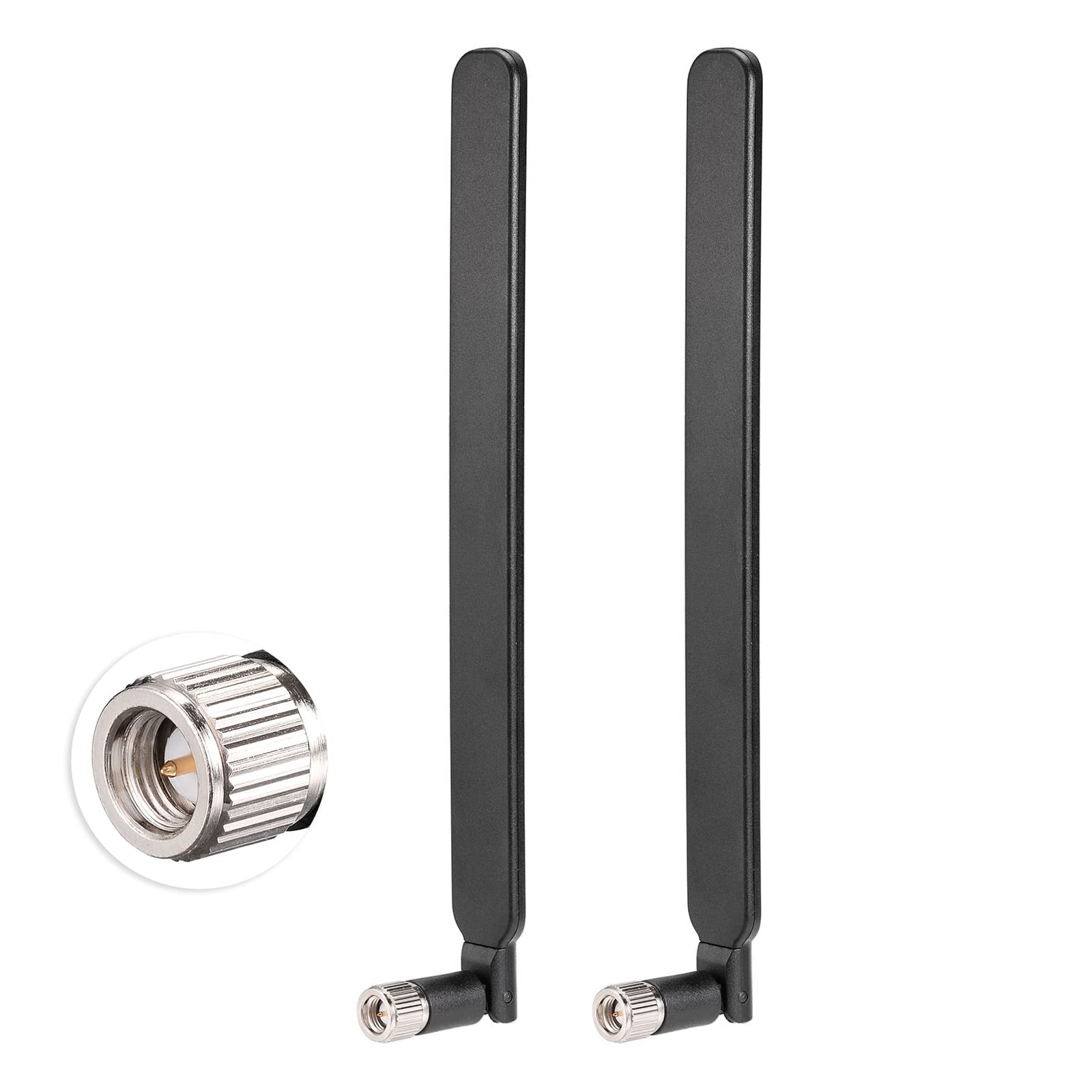 Bingfu SMA Male 4g LTE Antenna 6dBi (2-Pack) Compatible with Verizon AT&T T-Mobile Sprint 4G LTE Wireless Router CPE Hotspot IoT Gateway Modem Cellular Trail Camera