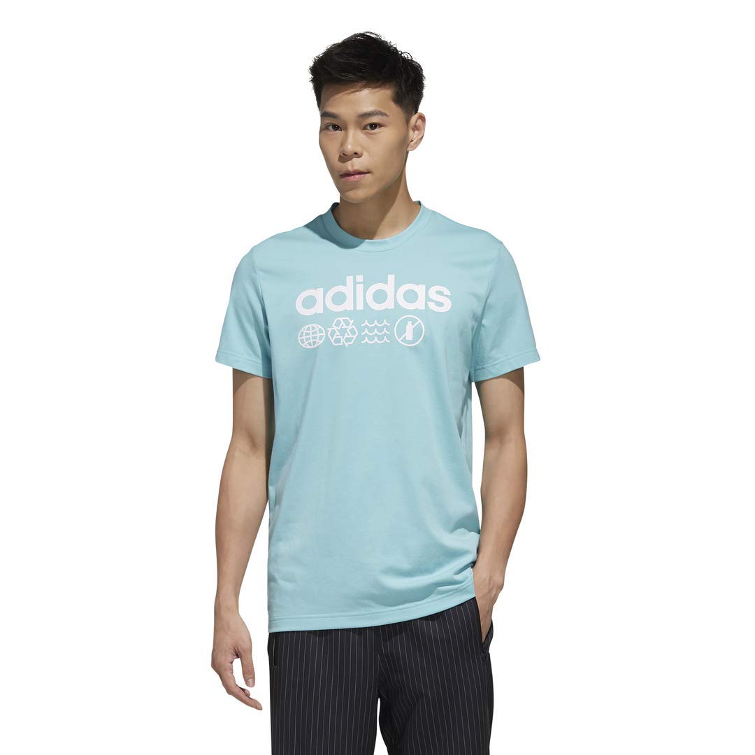 adidas Men's Primeblue Tee Blue Spirit/White XXX-Large