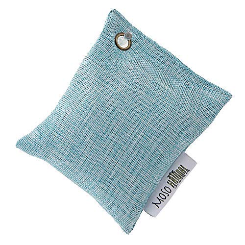 Moso Natural Air Purifying Bag for the Refrigerator and Freezer. (2 Pack) A Scent Free Odor Eliminator and Produce Saver