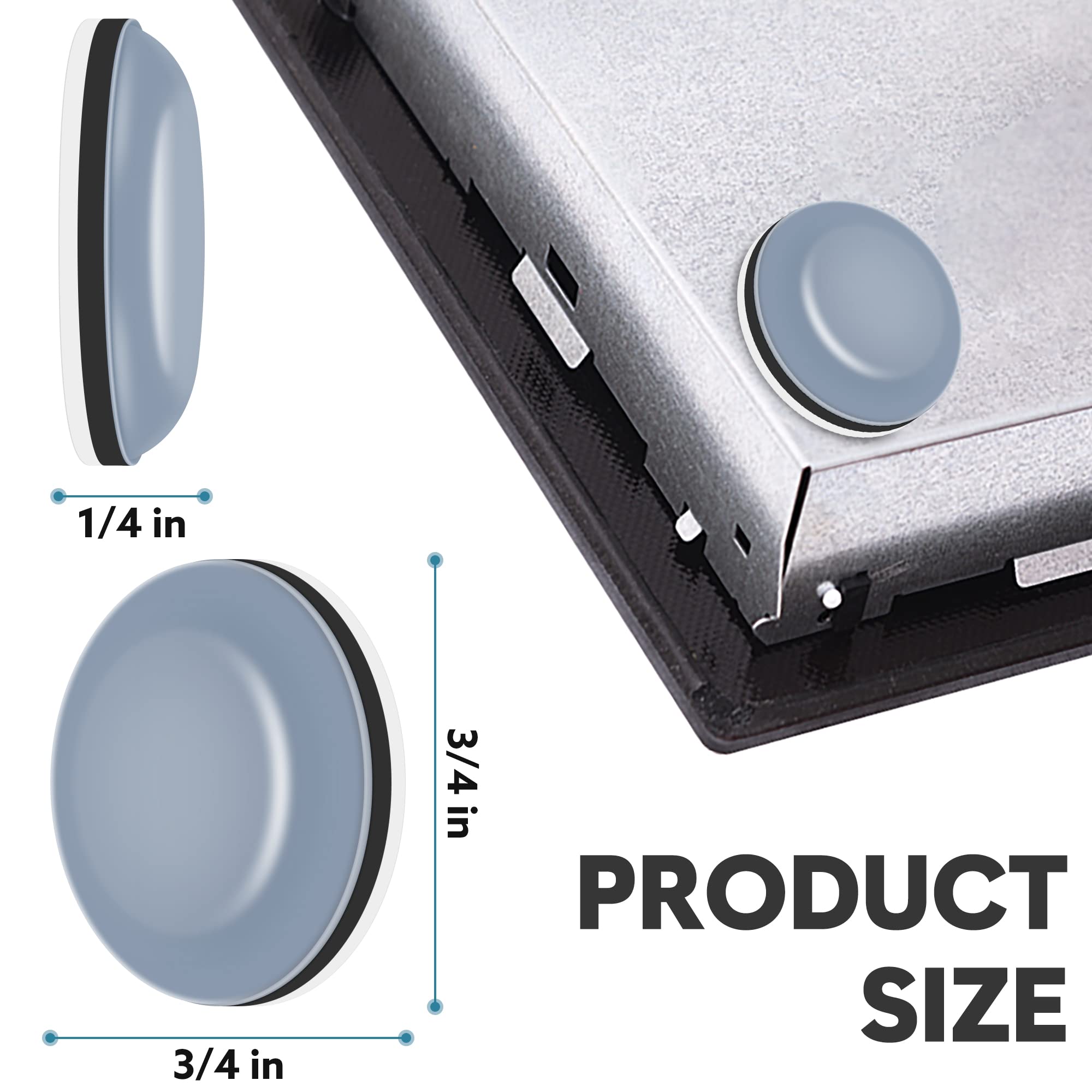 Appliance Sliders for Kitchen Appliances 24 PCS Self-adhesive Small Kitchen Appliance Slider Kitchen Hacks Easy to MovIing & Space Saving Kitchen Must Have Gadgets Appliance Accessories for countertop
