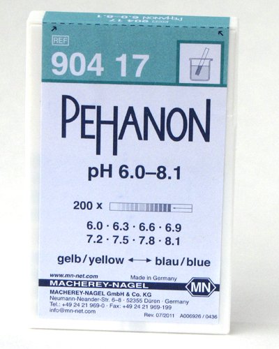 Macherey-Nagel, 90417, Pehanon pH 6.0-8.1, Box of 200 Strip