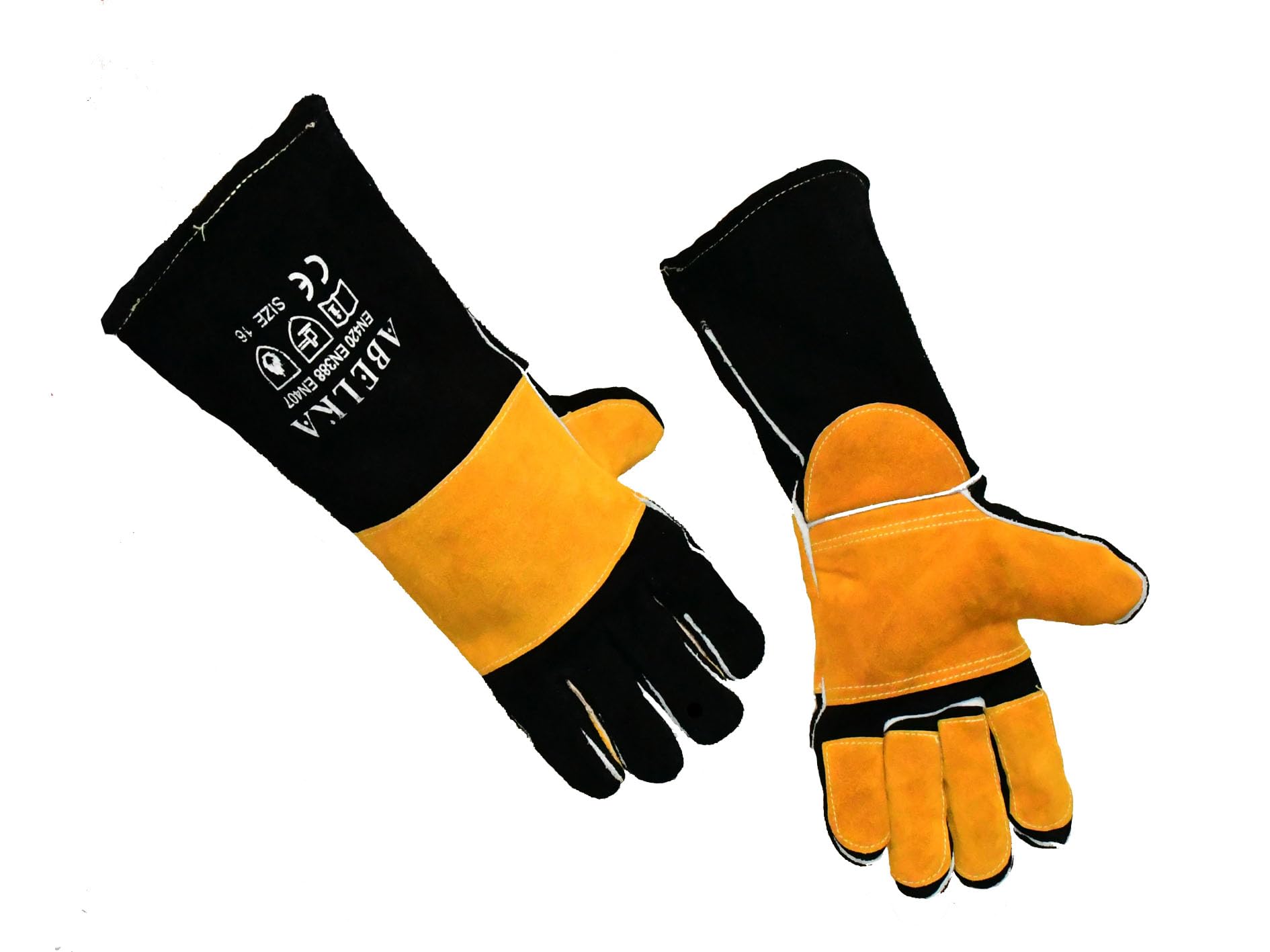 Abelka Welding Glove- BBQ - Heat & Fire Resistant Glove - Safety Glove - Versatile Outdoor Cooking - Durable Construction - Comfortable Lining - High Heat Protection