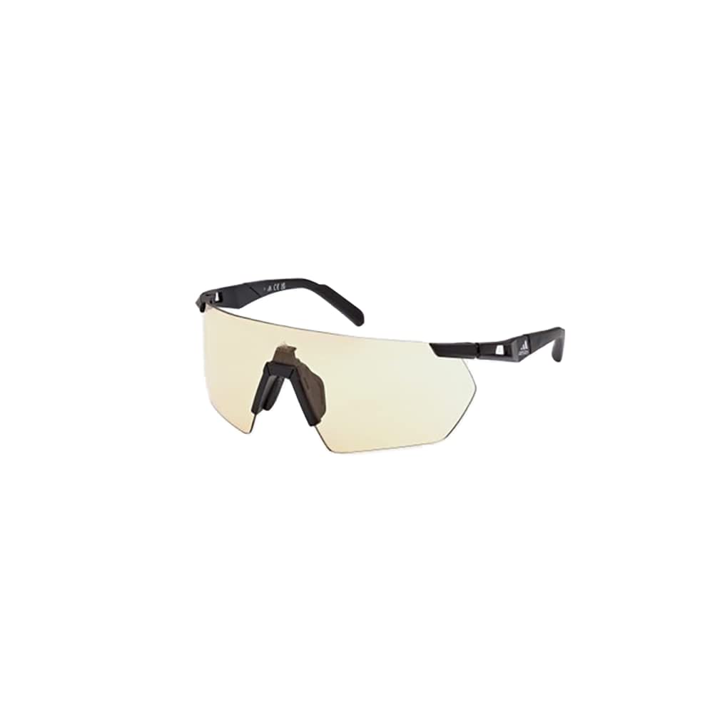 adidas Men's SP0062 Square Sunglasses, Matte Black/roviex, 00-0-135