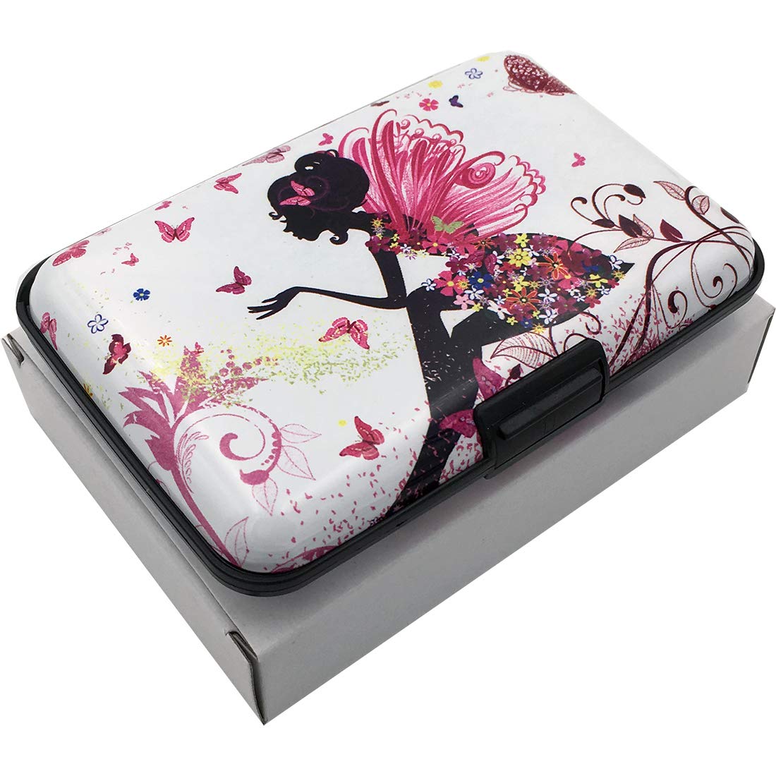 BFL RFID Credit Card Holder for Women or Men, Theft Proof Credit Card Holder, Slim Design Fits in Pocket (girl)