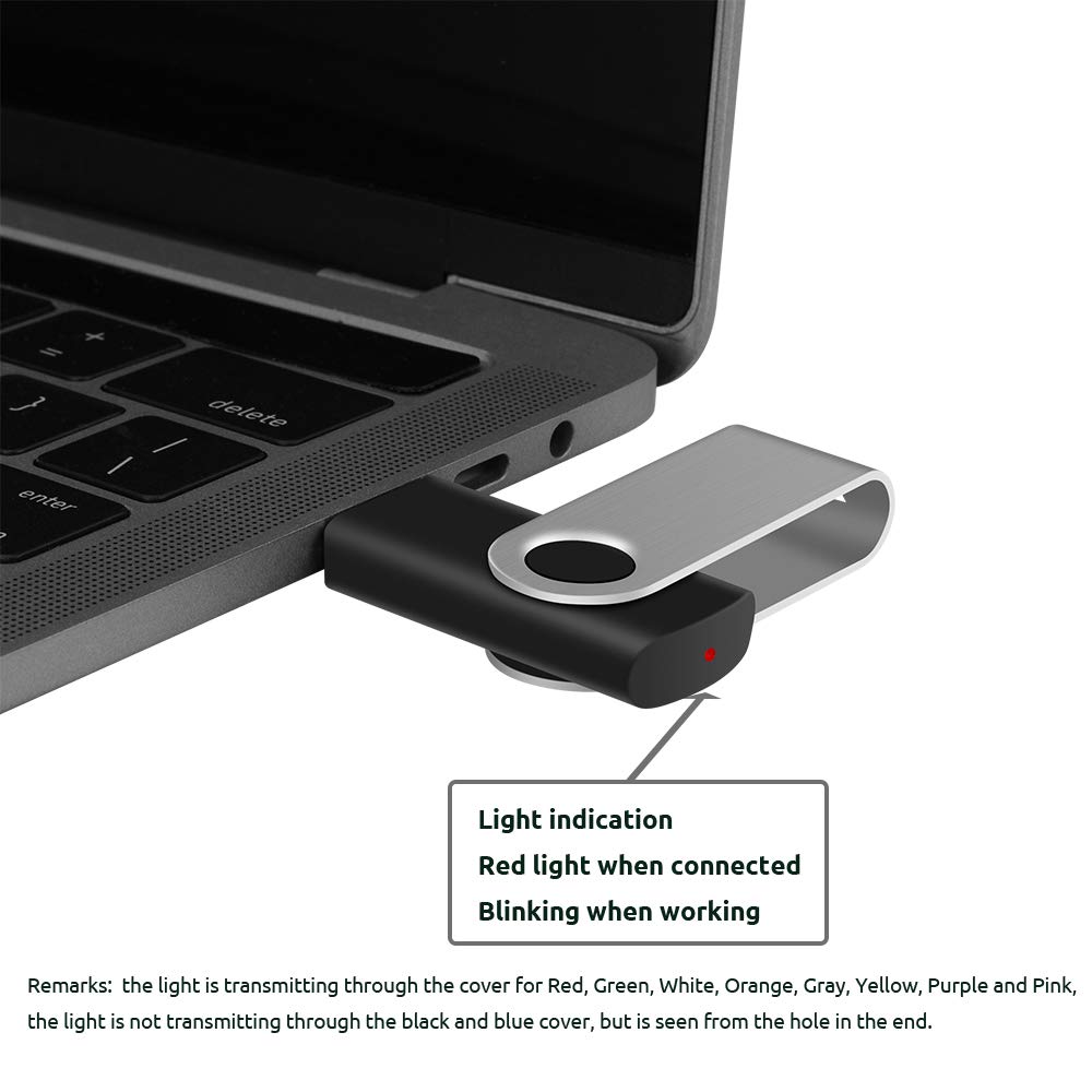 Professional 10-Pack of Enfain 16GB Multicolor USB Flash Drives - Swivel Memory Sticks for Efficient Data Storage and Sharing
