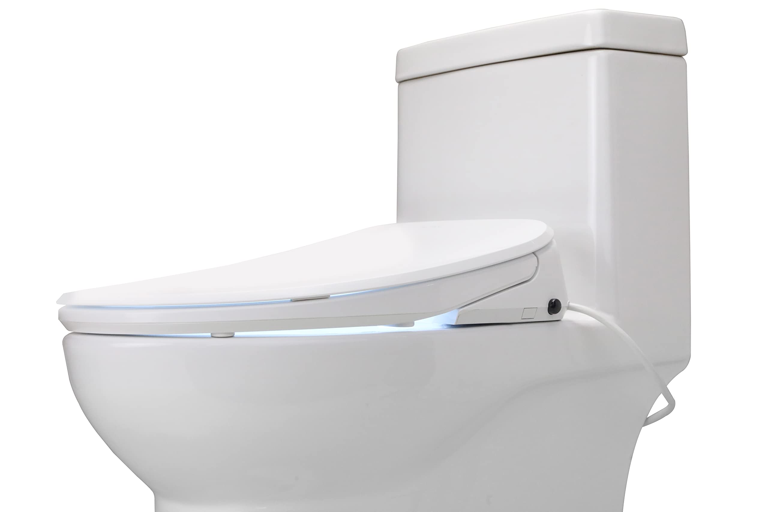 Alpha Bidet JX2 & UX Pearl Bidet Toilet Seats with Endless Warm Water, LED Lights, Wireless Remote, Stainless Steel Nozzles