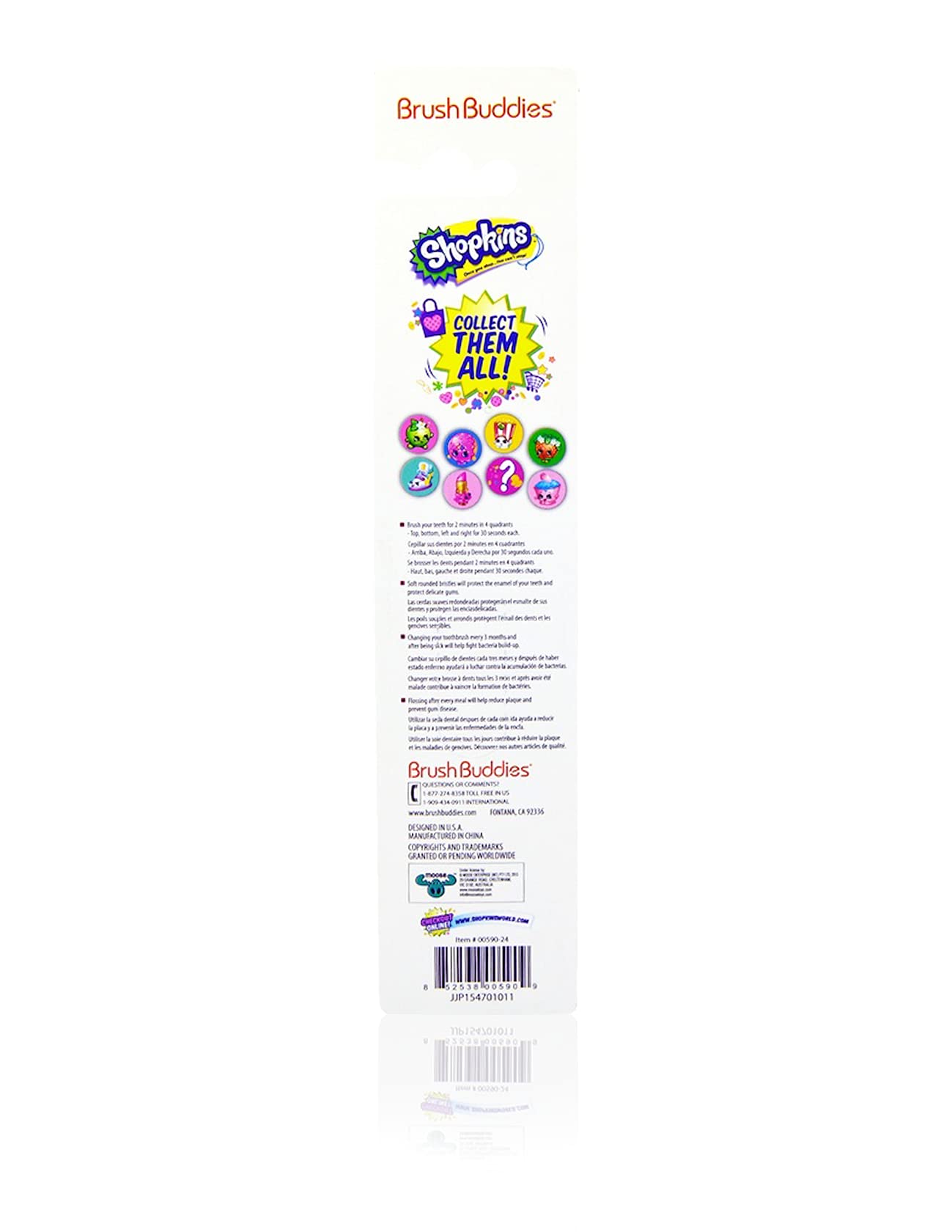 Brush Buddies Shopkins Brush and Cap