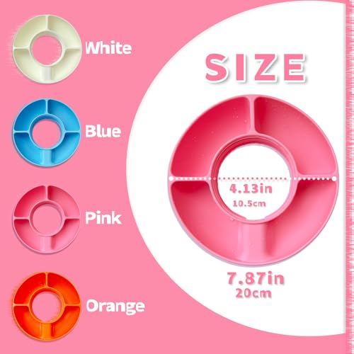 BELL BEAR Snack Bowl For stanley Cup Accessories,For stanley 40 oz tumbler with handle,simple modern 40 oz tumbler Accessories,Snack Bowl Combo (pink)