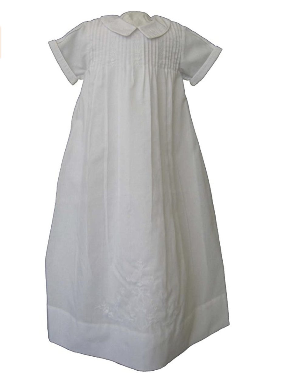 Feltman Brothers Boys Embroidered Collar White Christening Gown (9-12M)