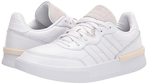 adidas Women's Futurecourt Tennis Shoe, White/White/Wonder White, 9.5