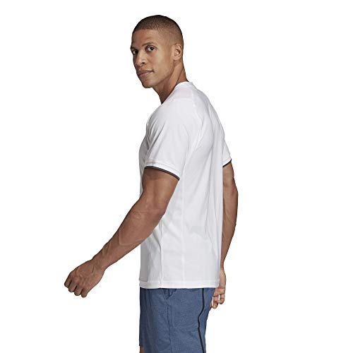 adidas Men's Tennis Freelift Tee White Small