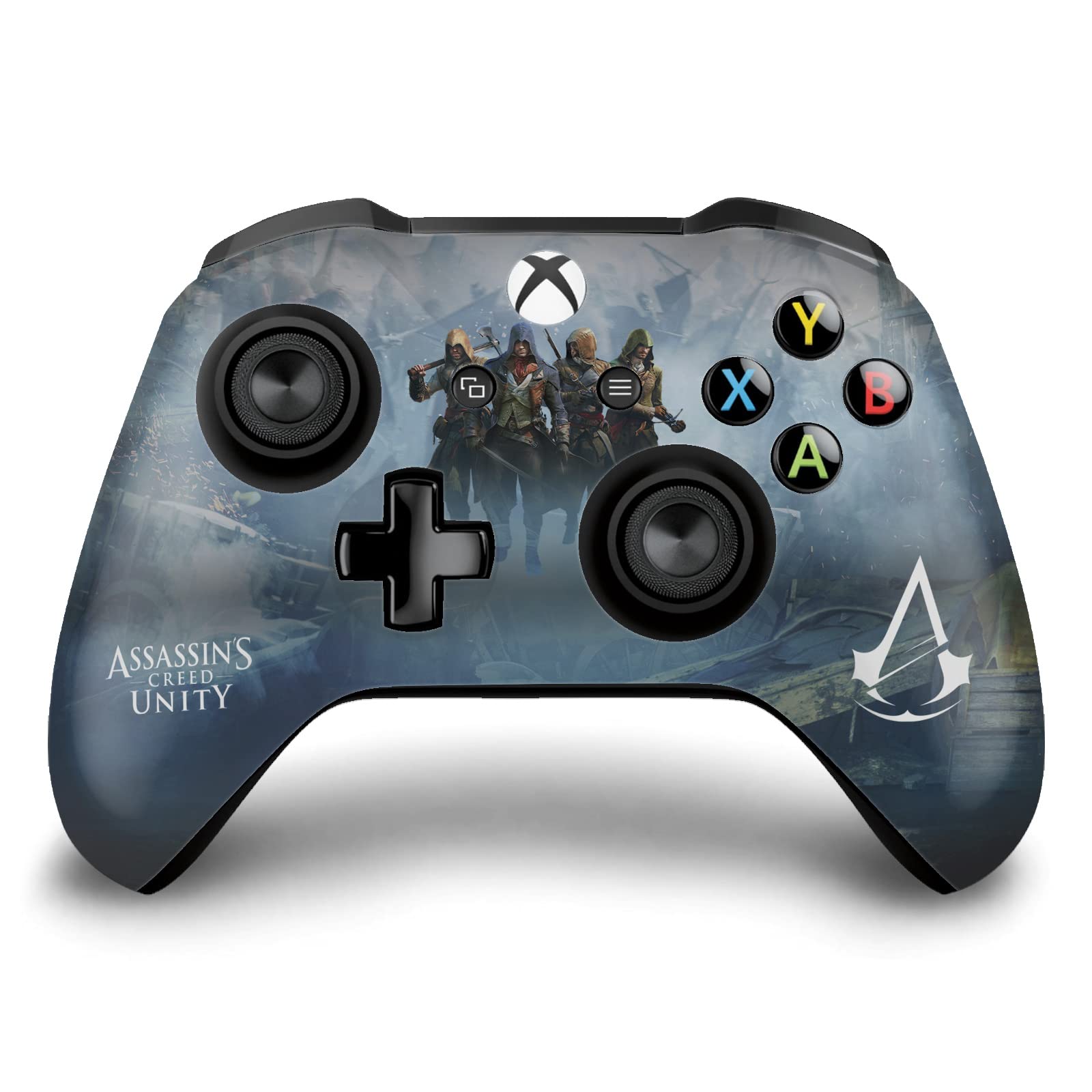 Head Case Designs Officially Licensed Assassin's Creed Game Cover Unity Key Art Matte Vinyl Sticker Gaming Skin Decal Cover Compatible With Xbox One S Console and Controller Bundle