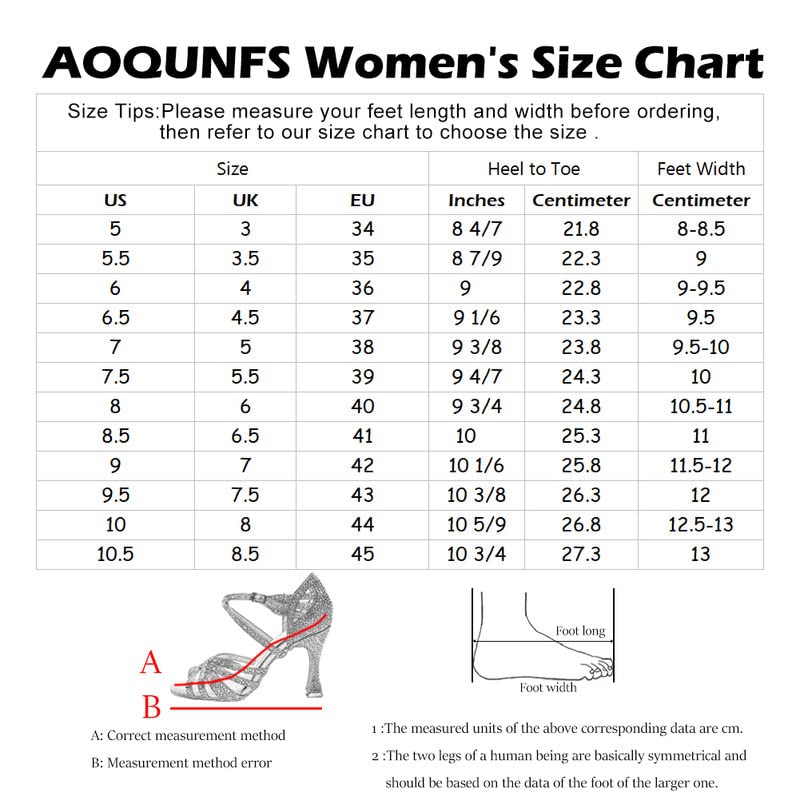 AOQUNFS Women Latin Ballroom Dance Shoes Lace-up Modern Salsa Practice Short Dance Boots,Black-CS-ZBJD-5, US 5