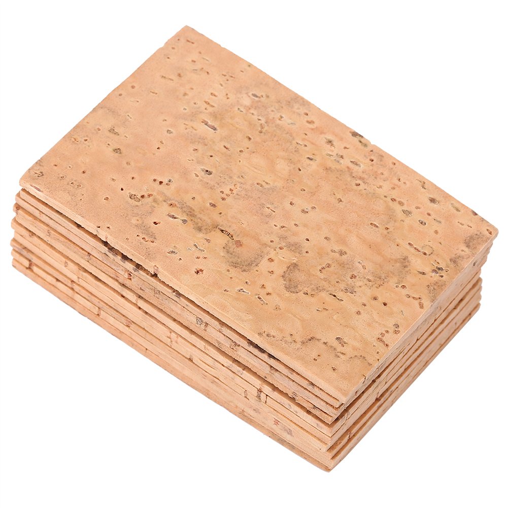 Alto Sax Neck Cork,10 Pcs Universal Sax Saxophone Neck Joint Cork Sheet for Alto/Soprano/Tenor Saxophone Neck Cork Saxophone Cork