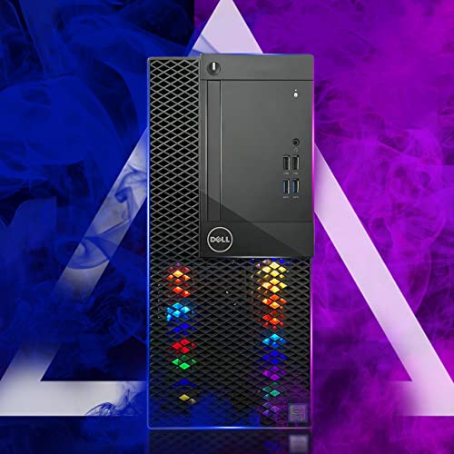 Dell Gaming PC Desktop Computer - Intel Quad I5-7500 up to 3.8GHz, GeForce GTX 1660 Super 6G, 16GB DDR4 Memory, 256G SSD + 3TB, RGB Keyboard & Mouse, WiFi & Bluetooth 5.0, Win 10 Pro (Renewed)
