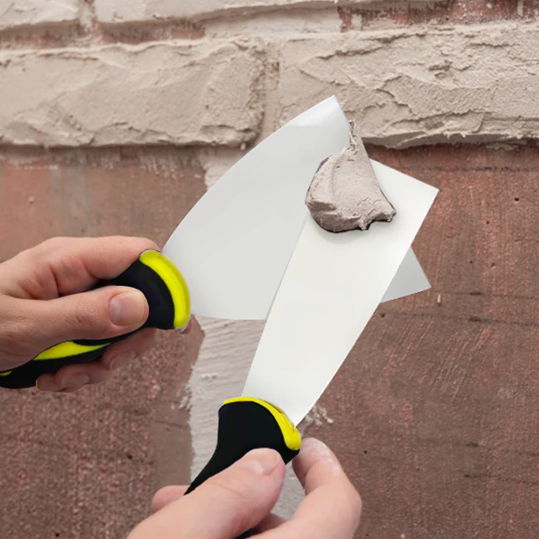 Putty Knife Scrapers, 1.5 Inch Spackle Knife, Metal Scraper Tool for Drywall Finishing, Plaster Scraping, Decals, and Wallpaper