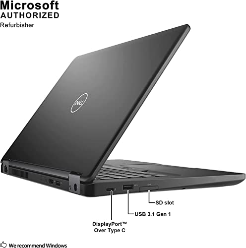 Dell Latitude 5490 Notebook 14 FHD (1920 x 1080) Business Laptop, Intel Core i5-8350 1.7GHz to 3.4GHz, 16GB RAM 512GB SSD, Backlit Keyboard, Bluetooth, Wi-Fi, CAM, Windows 10 Pro (Renewed)