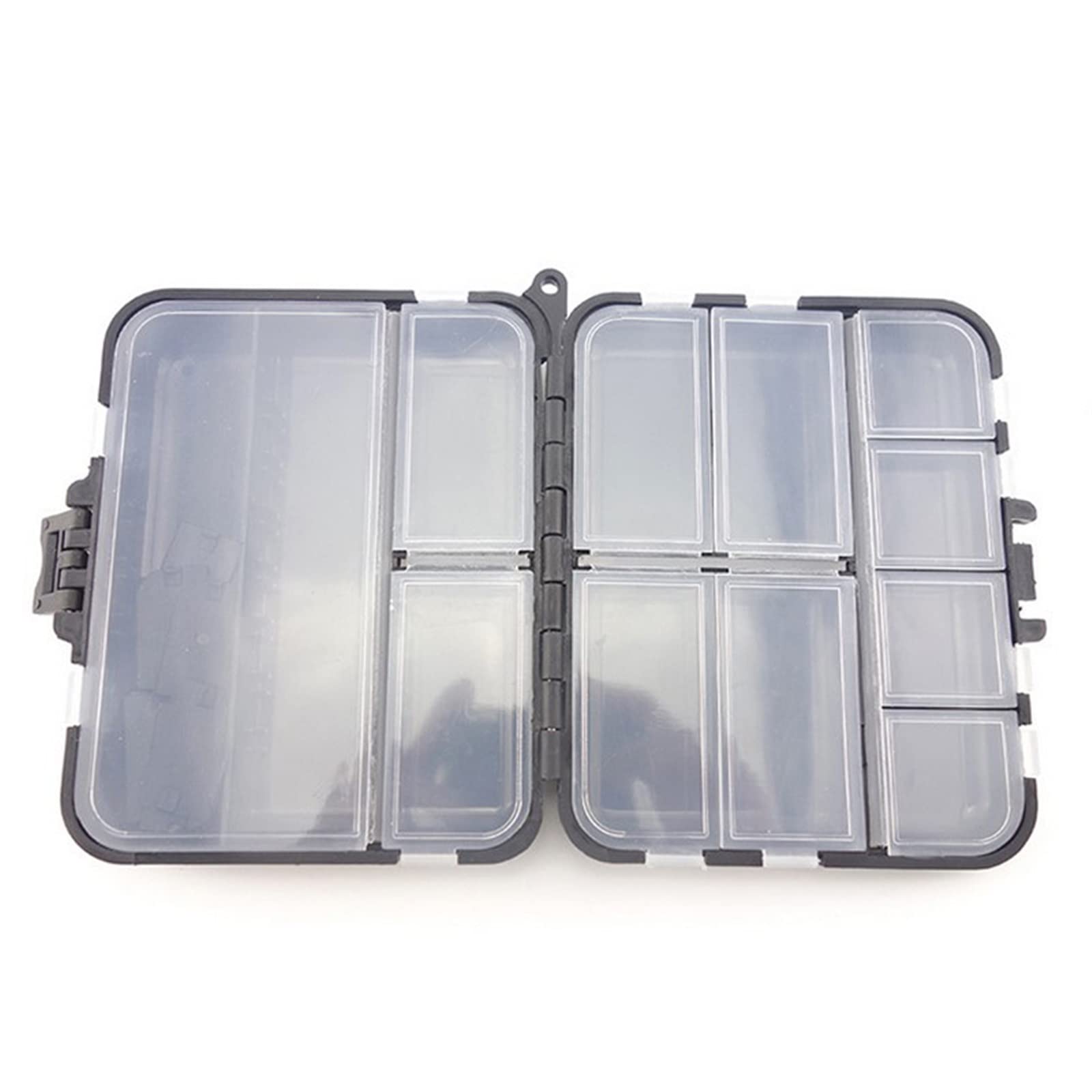 AKNHD Storage Box, Fishing Equipment Box Compartments for Small Hooks Transparent Plastic Waterproof Water Lures Lures Fishing Equipment Boxes Accessories Tool Box