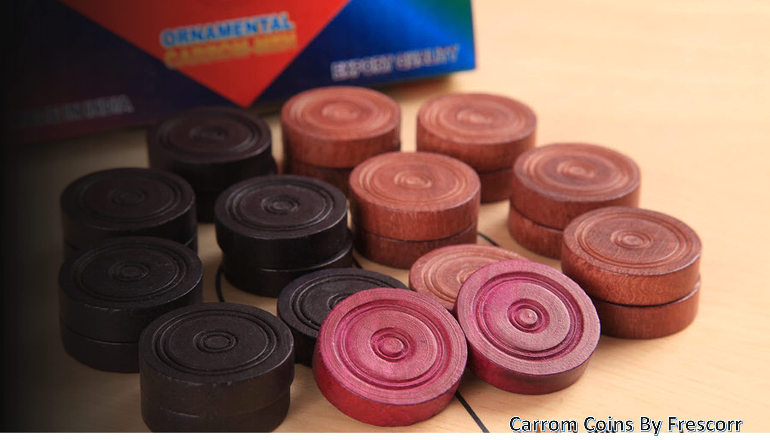 Frescorr - (Set of 2) Carrom Strikers for Carrom with Plastic Outer case, Acrylic Material and Long Lasting (Set of 2)