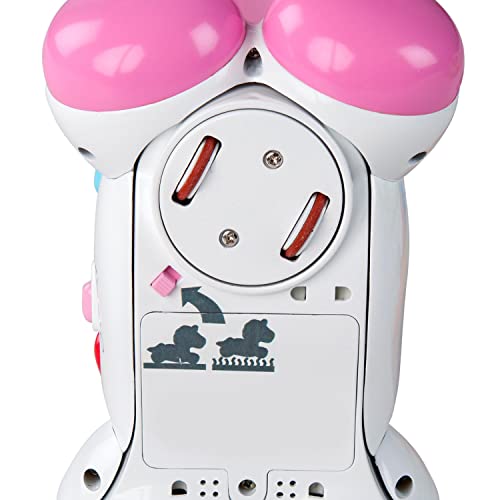 Bright Starts Rock & Glow Unicorn Crawling Baby Toy with Lights and Melodies, Age 6 Months +, Pink