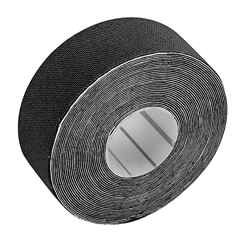 Akozon Muscle Adhesive Tape, 1Roll Cotton Elastic Strain Injury Sports Sticker Bandage (Black)