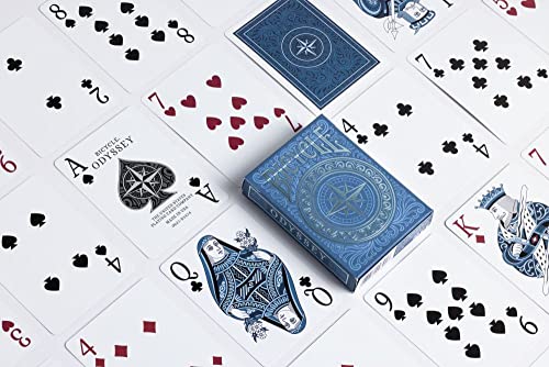 Bicycle Odyssey Playing Cards, Blue