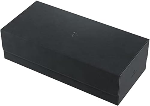 Dungeon 1100+ Convertible Deck and Game Accessories Box | Double-Sleeved Card Storage & Protector | Nexofyber Surface | Holds up to 1,000 Cards | Black Color | Made by Gamegenic