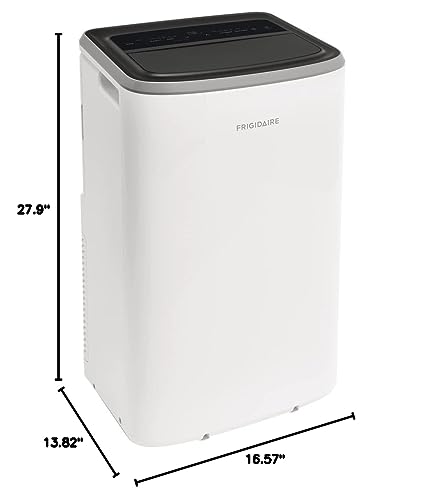 Frigidaire FHPW122AC1 Portable Room Air Conditioner, 12K BTU (ASHRAE) / 8K BTU (DOE) with Multi-Speed Fan/Dehumidify Mode/Washable Filter, Built-in Air Ionizer/Wi-Fi Connected/Window Kit, in White
