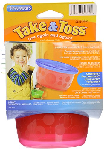 First Years Take&Toss Bowl with Lid, 6 Count