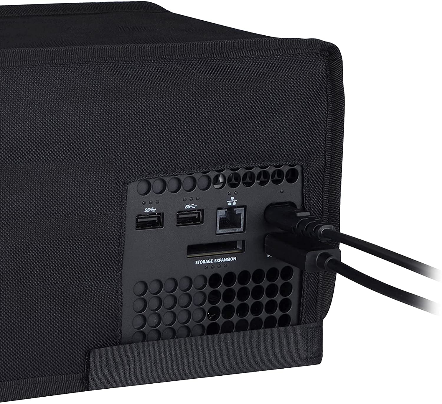 Dust Cover for Xbox Series X Console, Wanty Black Nylon Horizontal Dust Cover Anti Scratch Waterproof Cover Sleeve for Xbox Series X Console