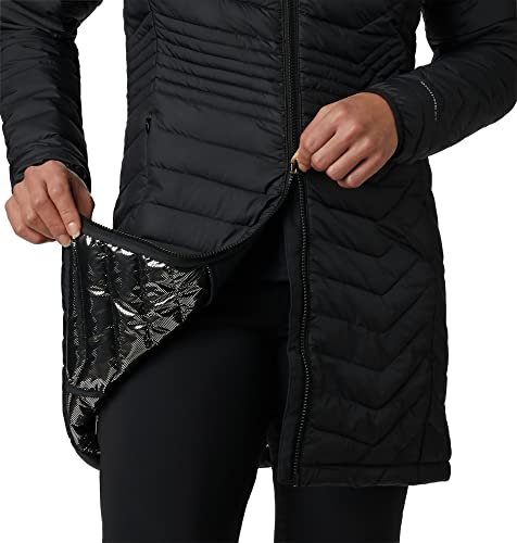 Columbia Women’s Powder Lite Mid Jacket, Winter, Water Repellent, Small, Black