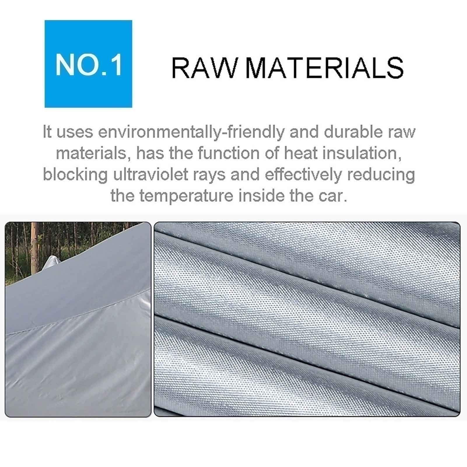 Dustproof Waterproof Car Cover Compatible With DS Automobiles DS3 CABRIO DS3 CROSSBACK DS4 CROSSBACK DS5 DS7 CROSSBACK Sun Protection Against Rain Snow Windy ( Color : Black , Size : DS7 CROSSBACK )