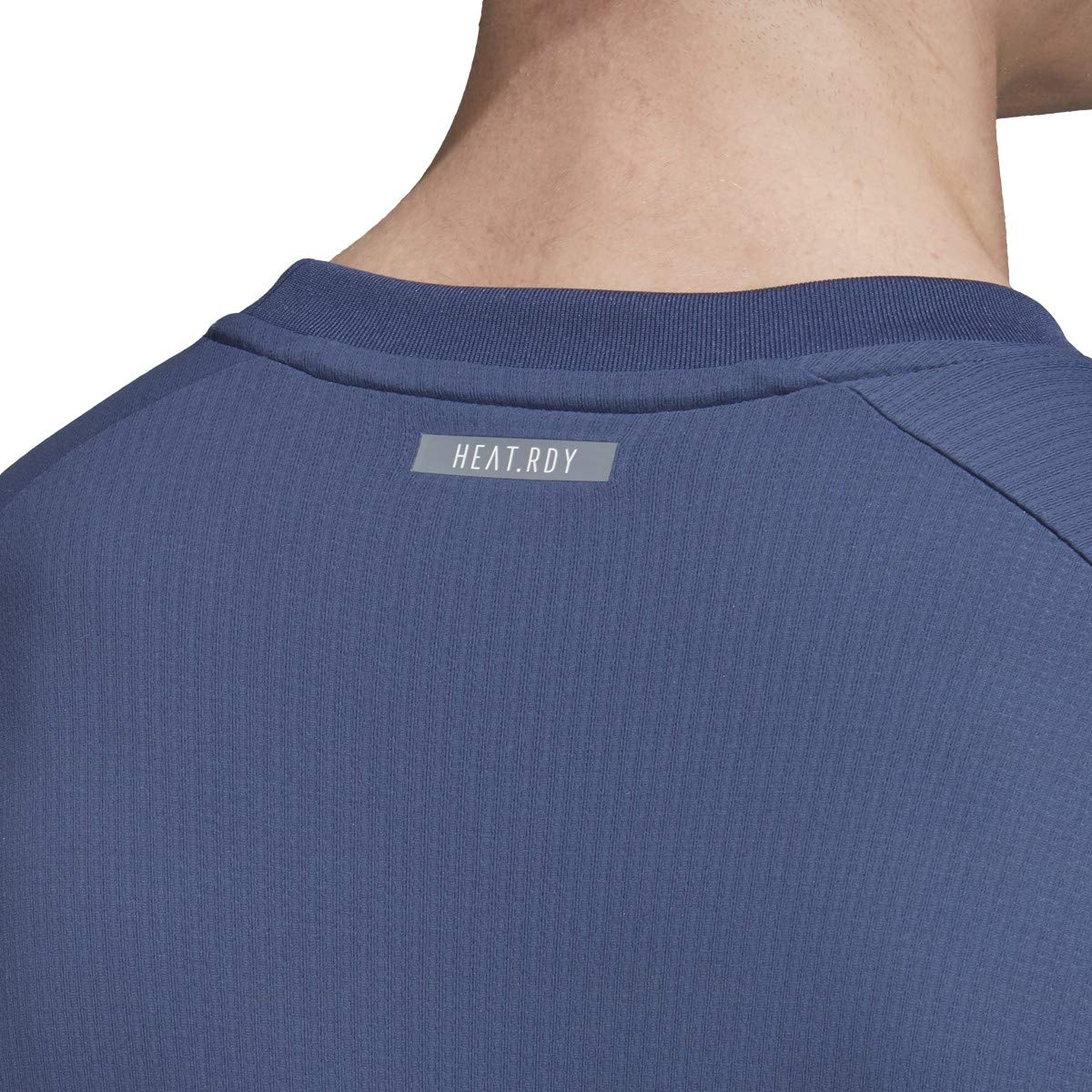 adidas Men's Long Sleeve Tee HEAT.RDY Tech Indigo/Night Metallic Medium