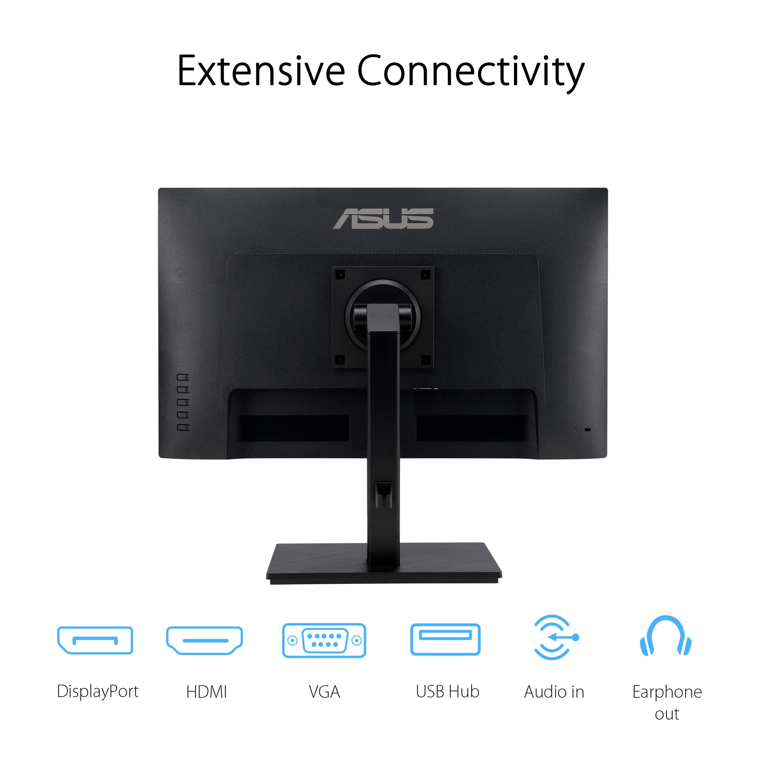 ASUS 23.8” 1080P Monitor (VA24EQSB) - Full HD, IPS, 75Hz, Built-in Speakers (RENEWED)