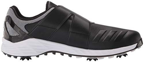 adidas mens Zg21 Boa Golf Shoe, Black/White/Lghsolgre, 7 US